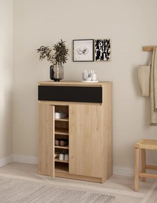 FALCO Botník Simplicity 209 jackson hickory/černý mat