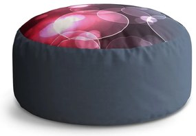 Taburet Circle bublinová abstrakce, růžová