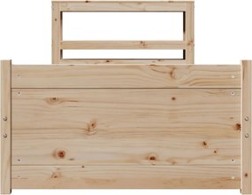 Rám postele s čelem 75 x 190 cm masivní borovice 3306005