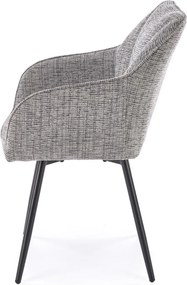HALMAR K576 židle šedá