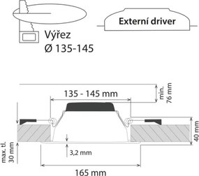 McLED Podhledové LED svítidlo Faro RN18 18W 4000K IP44 ML-412.134.32.0