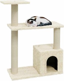 Škrabadlo pro kočky se sisalovými sloupky krémové 70 cm 171433