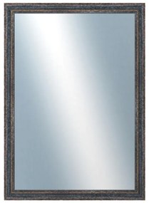 DANTIK - Zarámované zrcadlo - rozměr s rámem cca 50x70 cm z lišty LYON černá (2705)