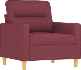 Křeslo s podnožkou vínové 60 cm textil 3201071