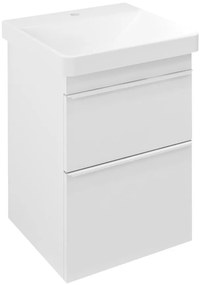 Sapho, SITIA umyvadlová skříňka 46,4x70x43,4cm, 2x zásuvka, bílá matná, SI050-3131
