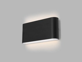 LED2 Venkovní nástěnné LED osvětlení FLAT II, 2x10W, 3000K/4000K/5700K, černé, IP65 5234854