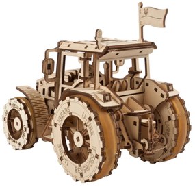 Ugears 3D dřevěné mechanické puzzle Traktor Wins