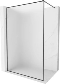Mexen, Mexen Kioto-XF sprchová stěna s rámem 60 x 202 cm, matná 10 mm, pistolově šedá kartáčovaná - 800-060-104-66-30-X
