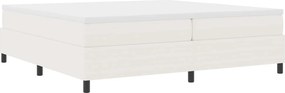 Rám platformy Krémová 200 x 200 cm Žebrovaná látka 3337429