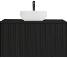 TUANA - Koupelnová skříňka pod umyvadlo Merito - černá matná - 80x50x43 cm