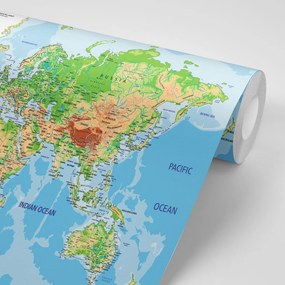 Tapeta klasická mapa světa