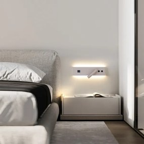 Brilagi-LED Nást. bodové svítidlo s USB portem NOCTIS LED/3W/230V+LED/9W béžová