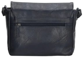 Beagles Tmavě modrá kožená crossbody kabelka "Dunas"