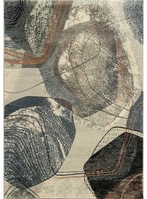 JUTEX Kusový koberec RAMON 63763 7656 BARVA: Šedá, ROZMĚR: 133x195 cm