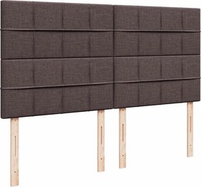 Box spring postel s matrací tmavě hnědá 180x200 cm textil 3291750