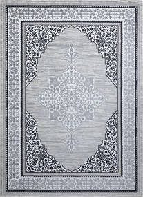 Kusový koberec Gloss 8490 52 Ornament ivory/grey, 140x190, šedá, chodba / predsieň, Dywany Łuszczów