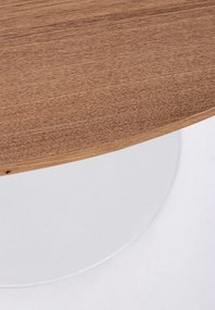 BIZZOTTO Hnědo-bílý kulatý stůl BLOOM 100 cm 0732978