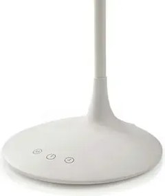 NEDIS LTLG3M1WT4 - Stmívatelná LED Stolní Lampa Bílá / Dotykové ovládá