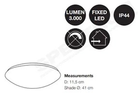 Klasické stropní LED svítidlo NORDLUX Ask O 360 x 105 mm, 18 W