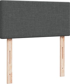 Box spring postel s matrací tmavě šedá 90x190 cm textil 3288037