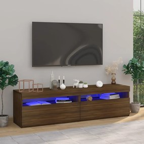 vidaXL TV skříňky s LED osvětlením 2 ks 75 x 35 x 40 cm [804392] Barva: šedá sonoma