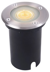 Nordlux Andor Round (nerezová ocel) Venkovní vestavné zemní osvětlení hliník ocel IP67 2218400034