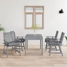 Zahradní jídelní židle s poduškami 4 ks masivní akáciové dřevo,  3078420