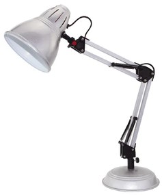 ACA DECOR Retro stolní lampa UFFICIO, stříbrná