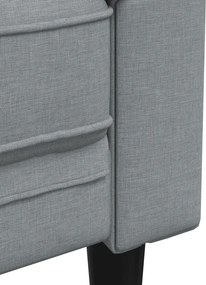 3dílná sedací souprava světle šedá textil 3209191