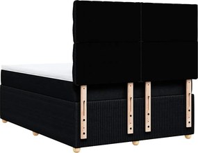Box spring postel s matrací černá 140 x 190 cm textil 3292060