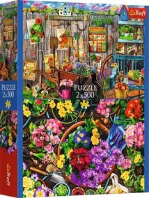 TREFL Puzzle Zahradničení / 2x 500 dílků / 48 x 34 cm