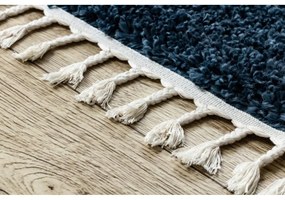 Kusový koberec Shaggy Leones modrý 160x220cm
