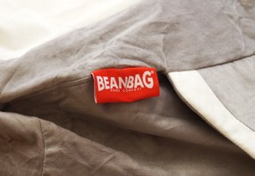 Beanbag Skladovací vak tučňák Tuky, bílá/šedá