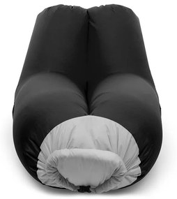 Airlounge, nafukovací sedačka, 90 x 80 x 150 cm, batoh, pratelná, polyester, černá