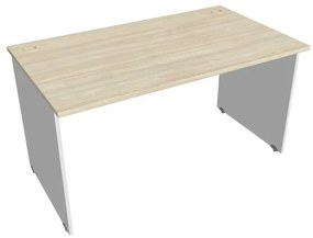 Stůl pracovní rovný 140 cm - Hobis Gate GS 1400 Dekor stolové desky: akát, Dekor lamino podnože: bílá