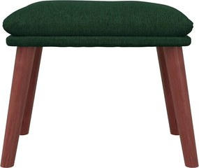 Podnožka tmavě zelená 45 x 29,5 x 35 cm textil 341462