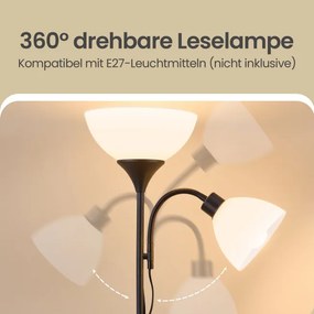 Stojací lampa s nastavitelnou lampou na čtení LFLB35019B102