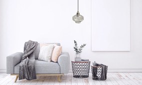 Toolight, závěsné svítidlo 1xE27 APP1121-1CP, černá-zlatá, OSW-40101