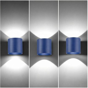 Sollux Lighting Nástěnné svítidlo ORBIS 1 ultramarín