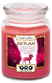 Svíčka Beran (21.3. - 20.4.) - červená (Vůně svíčky: Višně v čokoládě)