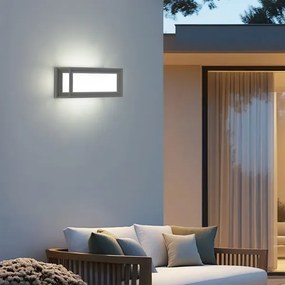 Brilagi - LED Venkovní nást. svítidlo se senzorem PARKER LED/12W/230V šedá IP44