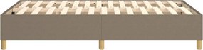 Rám postele s boxspringem taupe 120 x 200 cm textil 3120949