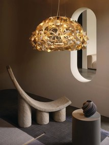 Slamp Quantica 75, designové svítidlo s červeným kabelem, 4x12W E27, prům. 74cm