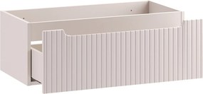 Závěsná skříňka Nova Cashmere Sky se zápustným umyvadlem 80 cm kašmírová