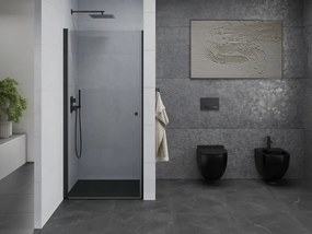 Mexen Pretoria sprchové dveře otočné 80 cm, transparentní, černé - 852-080-000-70-00