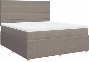 Box spring postel s matrací taupe 180x200 cm textil 3294439