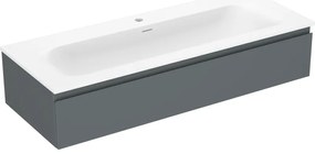 Mexen Orio koupelnová skříňka 120 cm s umyvadlem Vela, 1 zásuvka, grafit mat/bílá mat - 91A10-12023-1-BF66-W23M01