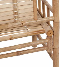Zahradní lavice s poduškou 120 cm bambus 3063898