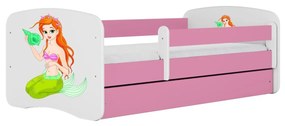 Dětská postel Babydreams mořská panna růžová