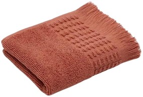 OnaDnes -20% Terakotově červený bavlněný ručník Kave Home Veta 30 x 50 cm